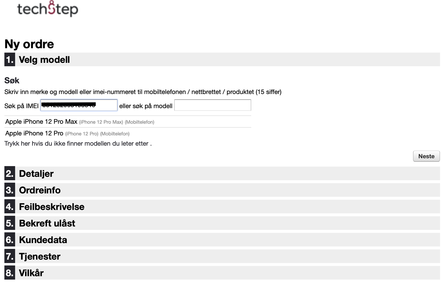 Techstep | Hvordan registrerer jeg en service uten Origo?
